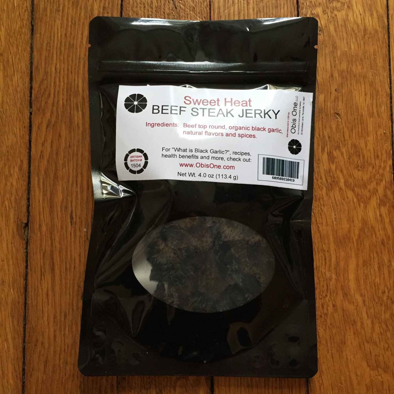 Sweet Heat Jerky Black Garlic Beef Steak Snacks Store Obisone